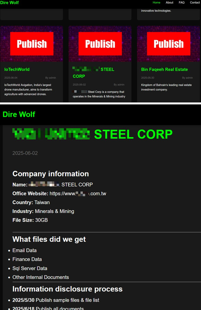 【資安解析】從台灣保險業到鋼鐵業: Dire Wolf勒索軟體技術剖析 - 竣盟科技